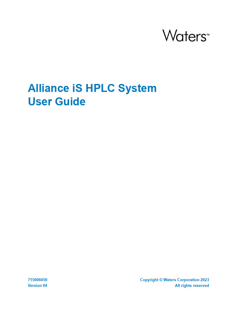Alliance iS HPLC System User Guide | PDF | Electromagnetic Compatibility | Electromagnetic ...