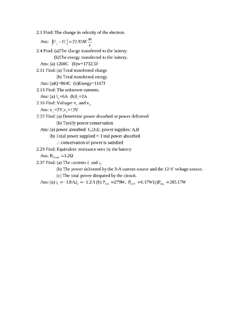 answer of CH2 homework | PDF