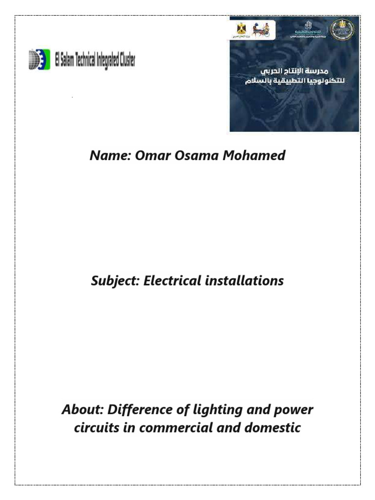 last samer | PDF | Electrical Wiring | Switch