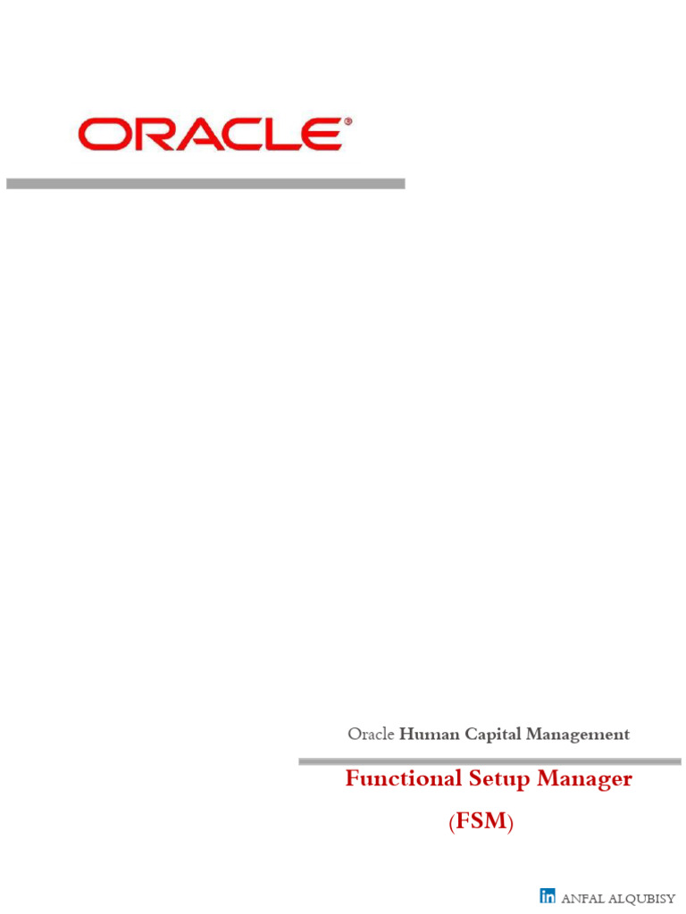 14. Functional Setup Manager - FSM | PDF | Comma Separated Values | Text File