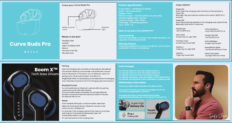 Curve Buds ProManual NE 01 1 Compressed | PDF