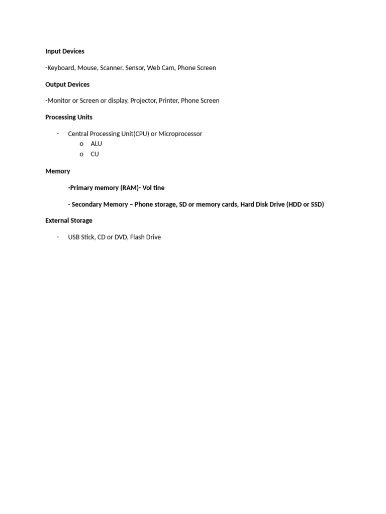 Knw Ledge for Computer Basic | PDF