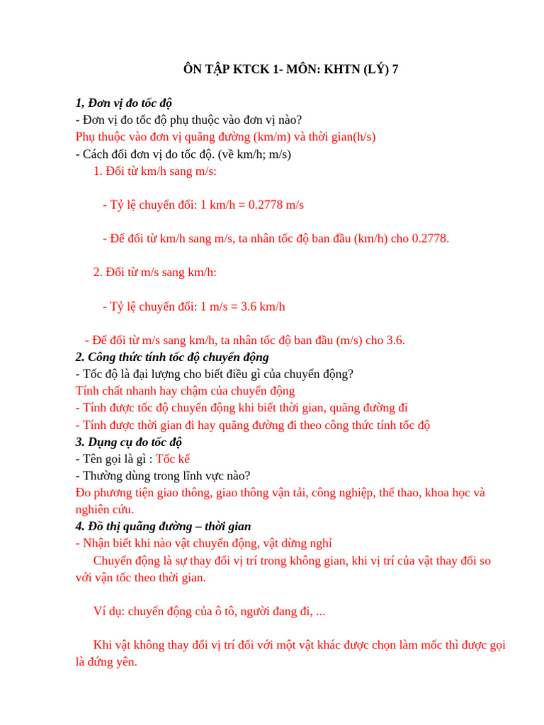 Ôn tập CK1- KHTN (Lý) -7 (NH24-25) | PDF