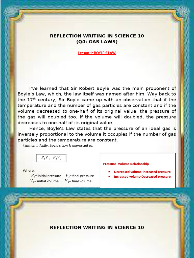 science_reflection | PDF | Gases | Temperature