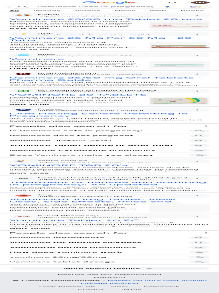 Vominore Uses in Pregnancy Daily Dose - Google Search | PDF | Nausea ...