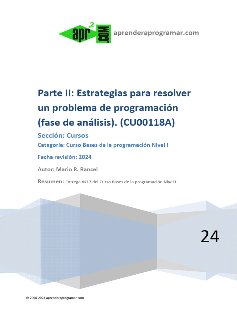 Estrategias para resolver problemas de programación | PDF | Matemáticas ...