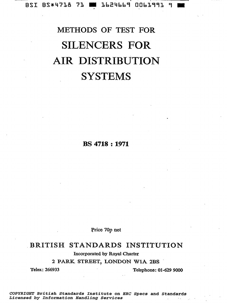 BS 4718-1971 | PDF