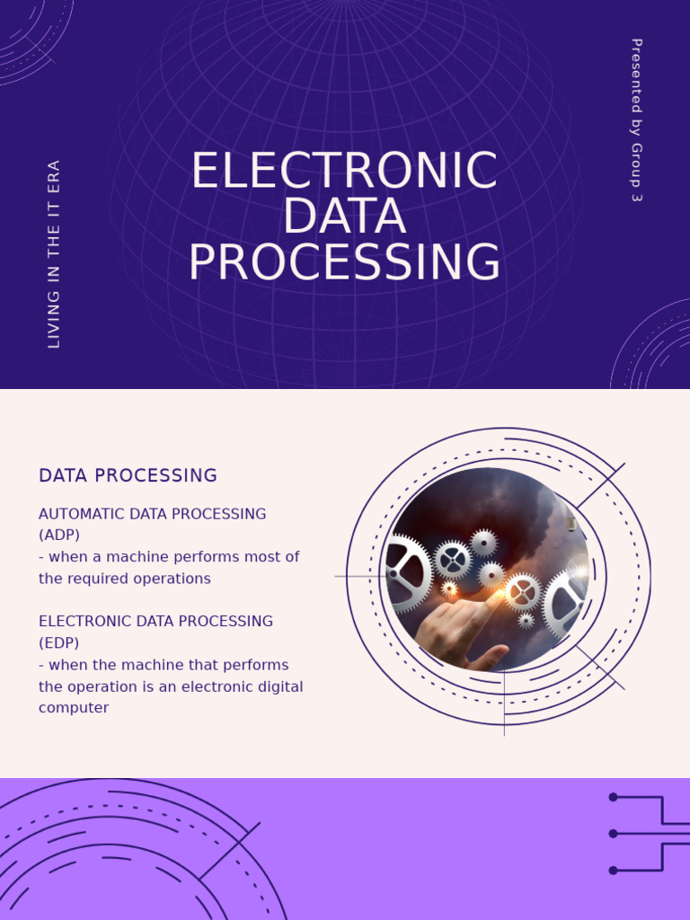 Intro to Electronic Data Processing | PDF | Computer Data Storage | Data