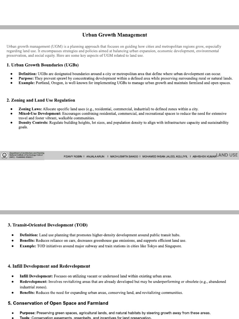 Urban Growth Management | PDF