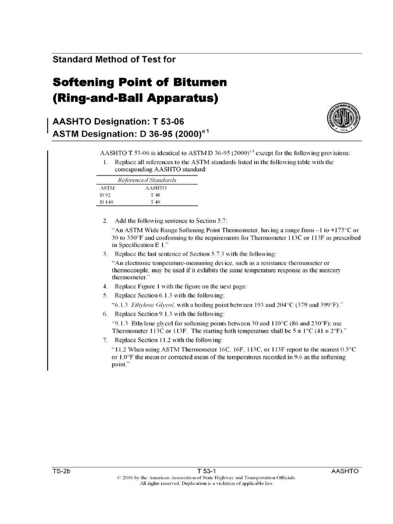 T-53 - Softening Point | PDF