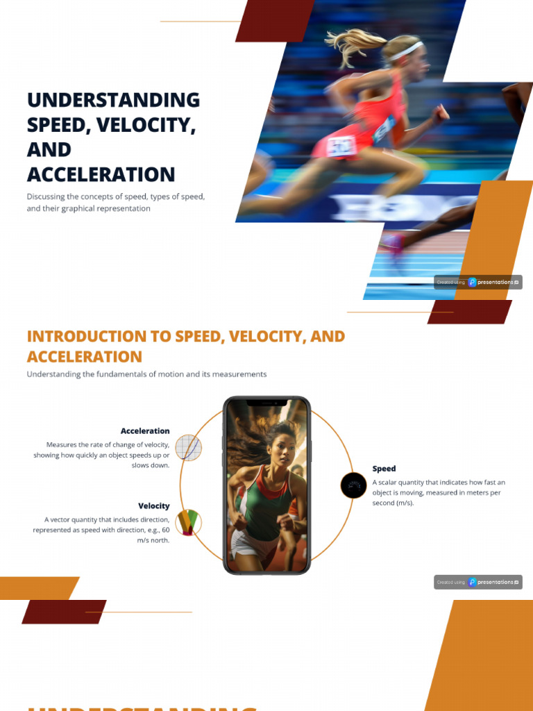 Understanding Speed Velocity and Acceleration | PDF