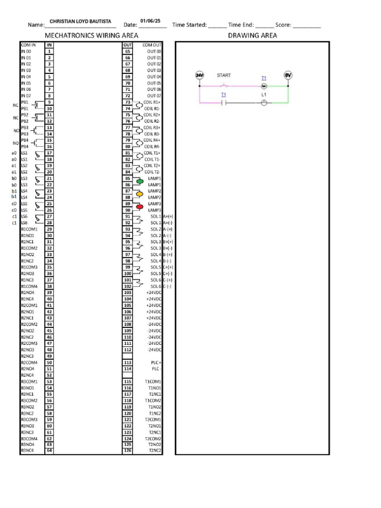 TASK SHEET 3-A Relay Wiring | PDF