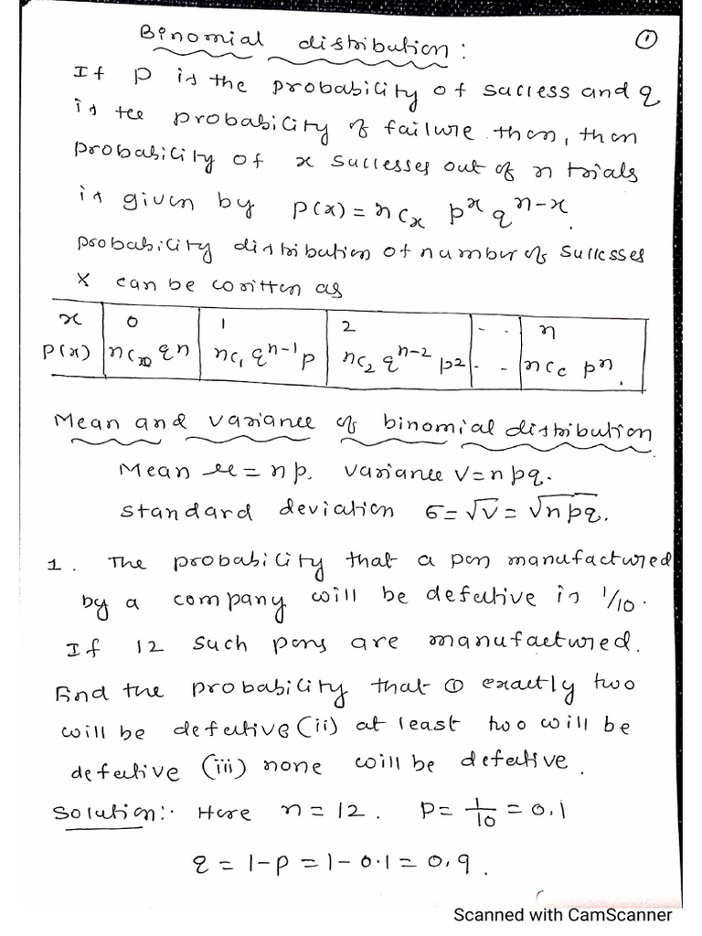 Binomial Distribution | PDF