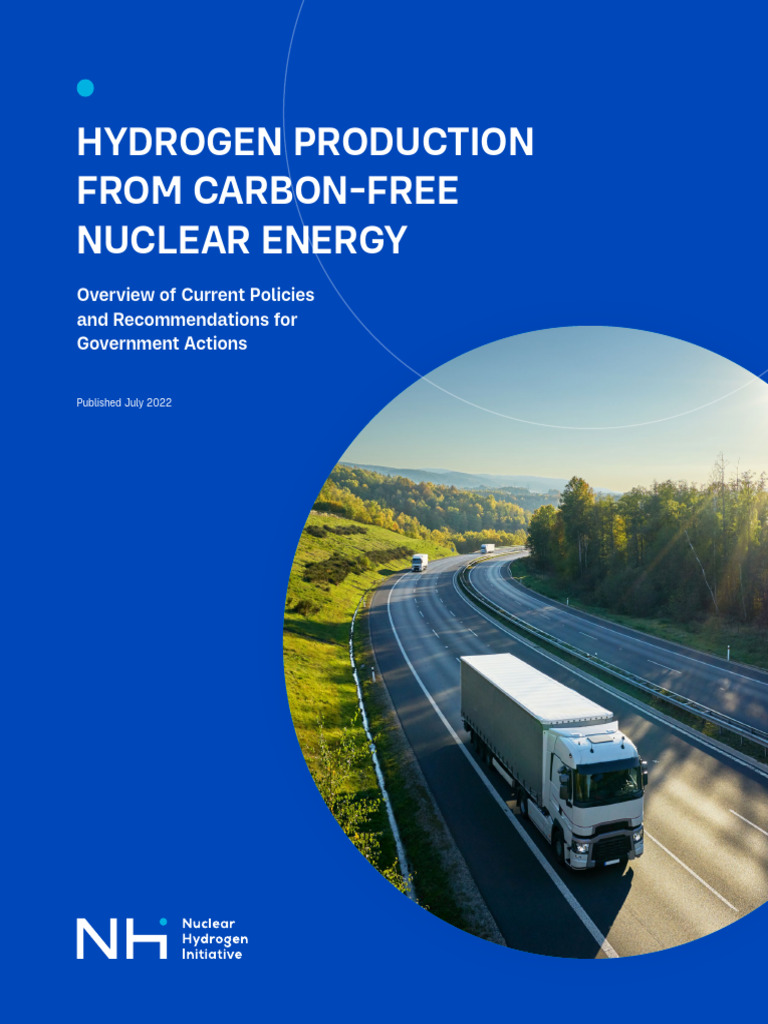 Nuclear-Powered Hydrogen Production Guide | PDF | Renewable Energy ...