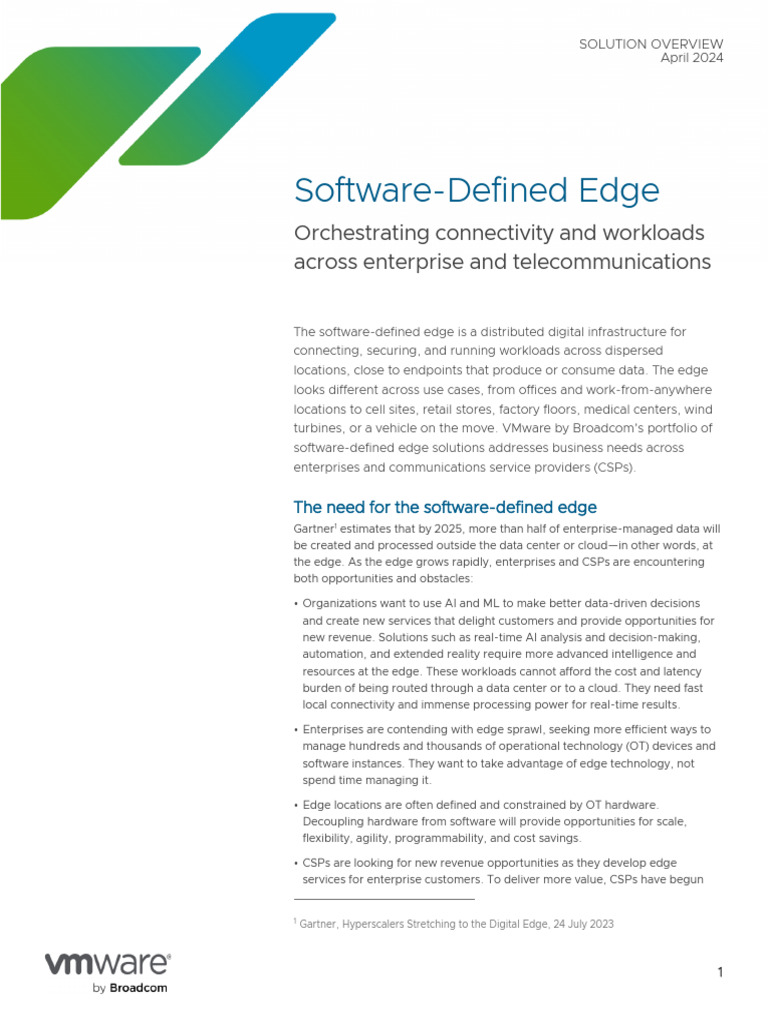 software-defined-edge-solution-overview | PDF | Computer Network | Cloud Computing