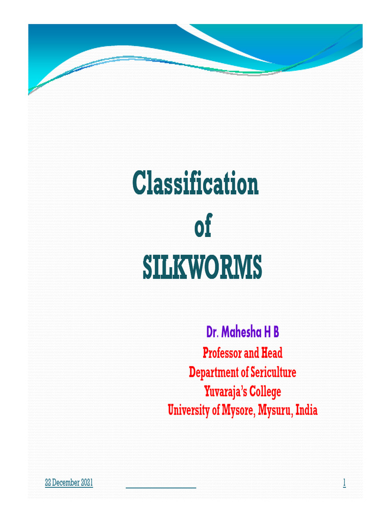 Classification of Silkworms.... | PDF | Pupa | Insects