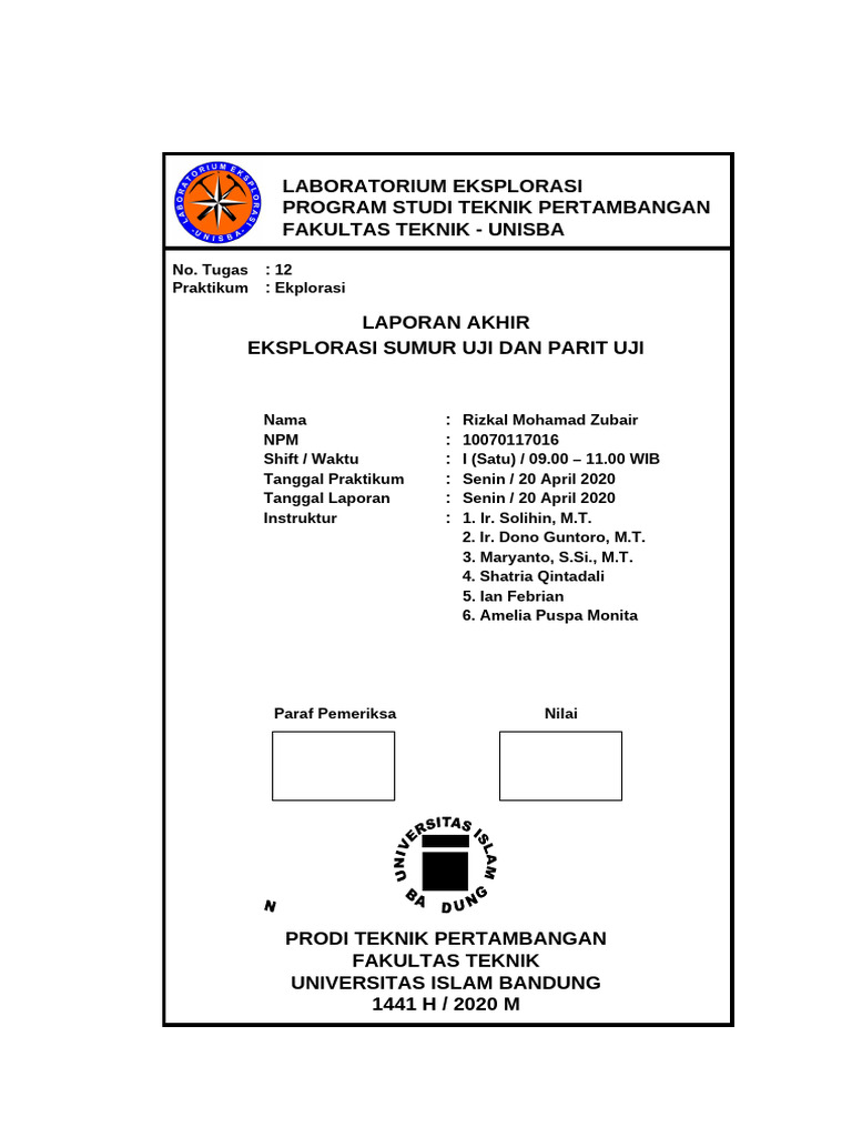 Eksplorasi Sumur Uji dan Parit Uji | PDF