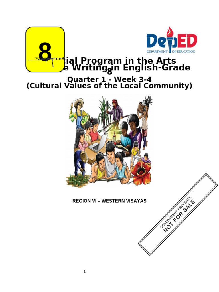 Spa CW Grade 8 Week 3 4 RTP | PDF | Philippines