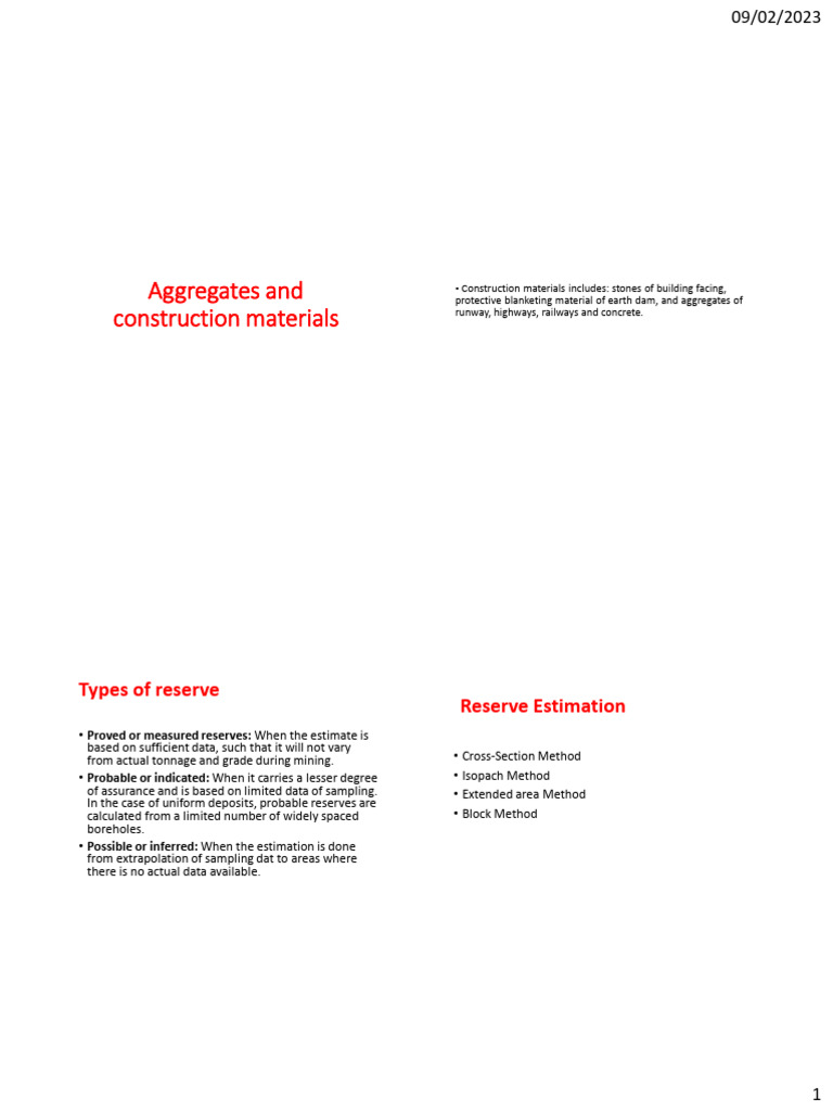 Construction Materials and Aggregates Guide | PDF | Clay | Construction ...