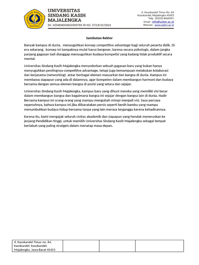 Kop Surat Fakultas FKIP | PDF