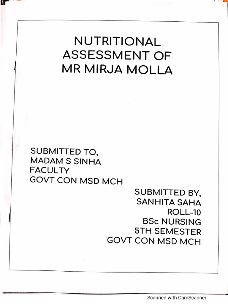 Community Assessment Pdf
