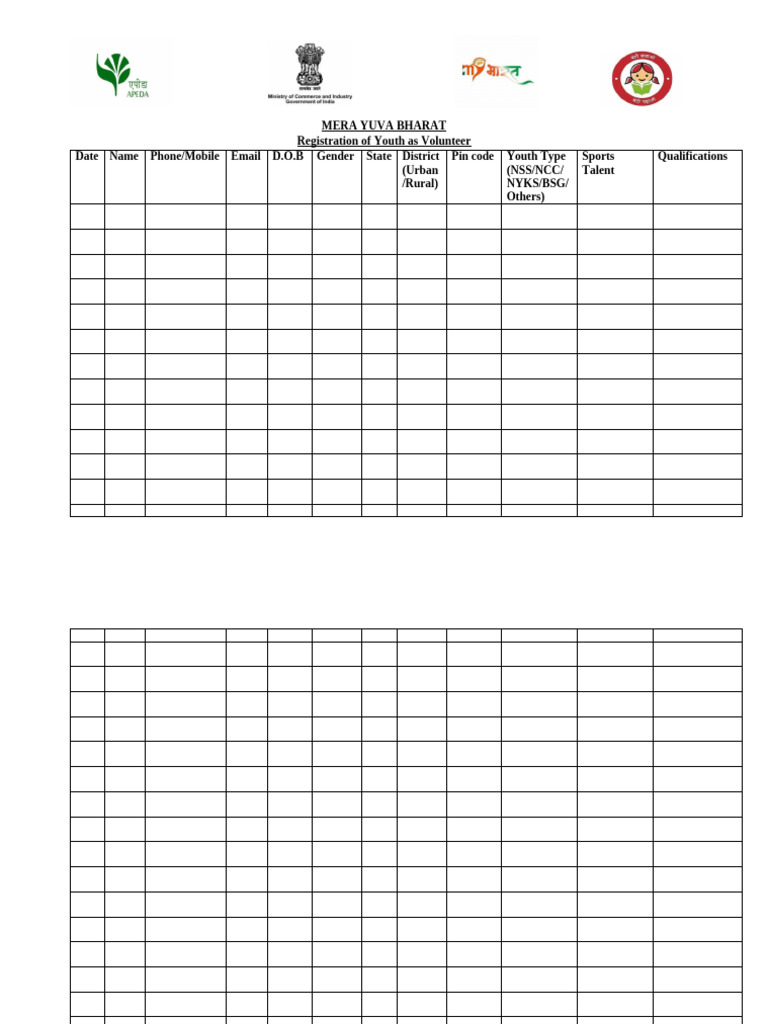 MERA YUVA BHARAT REGISTRATION (1) | PDF