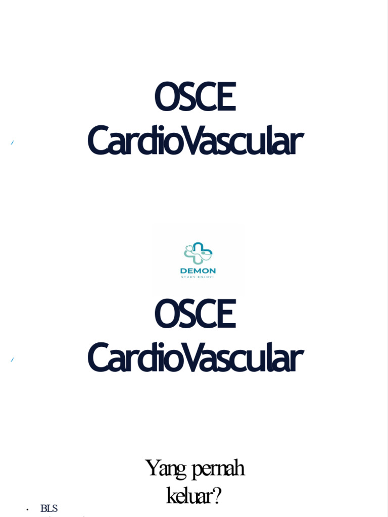 OSCE CARDIOLOGI | PDF
