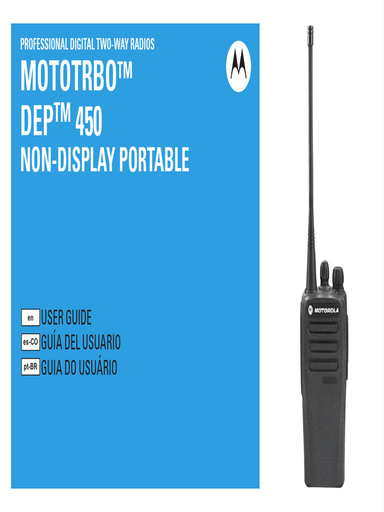 Manual Dep450 Motorola | PDF | Radio | Electromagnetic Interference