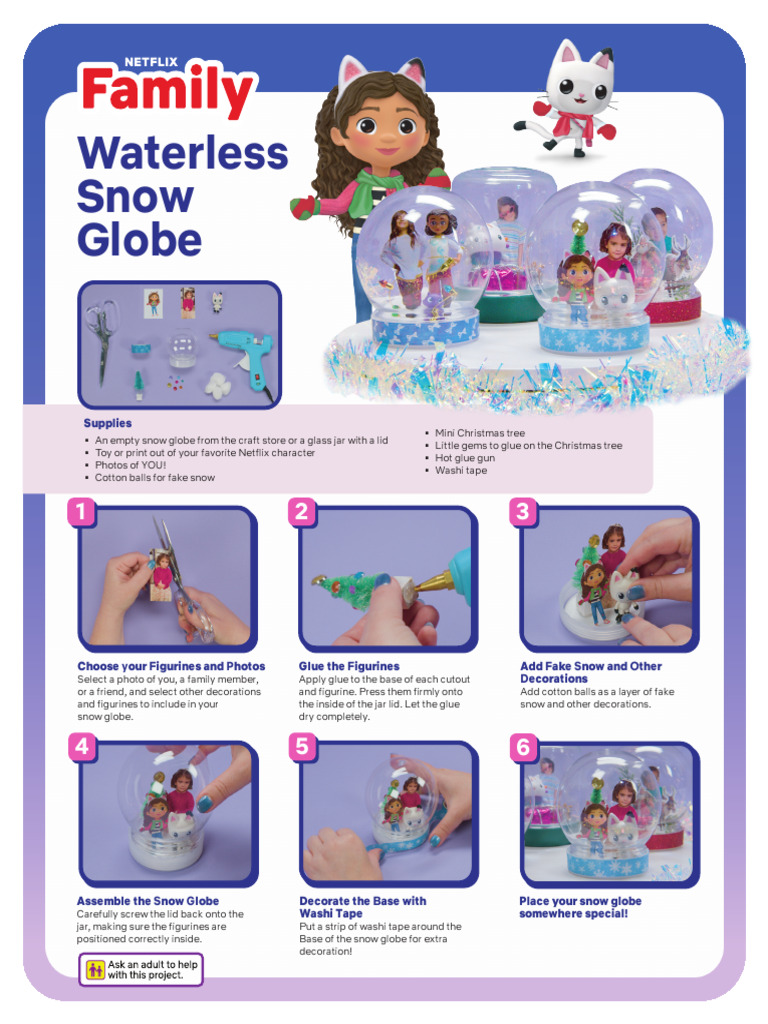 DIY Waterless Snow Globe | PDF