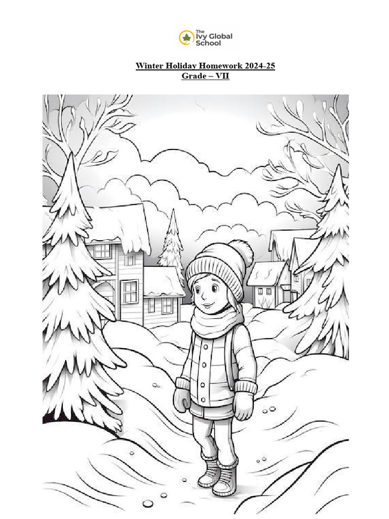 G7 Winter Holiday Homework 2024-25 | PDF | Tornadoes | Cyclone