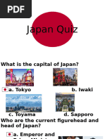 Japan General Knowledge Quiz | PDF