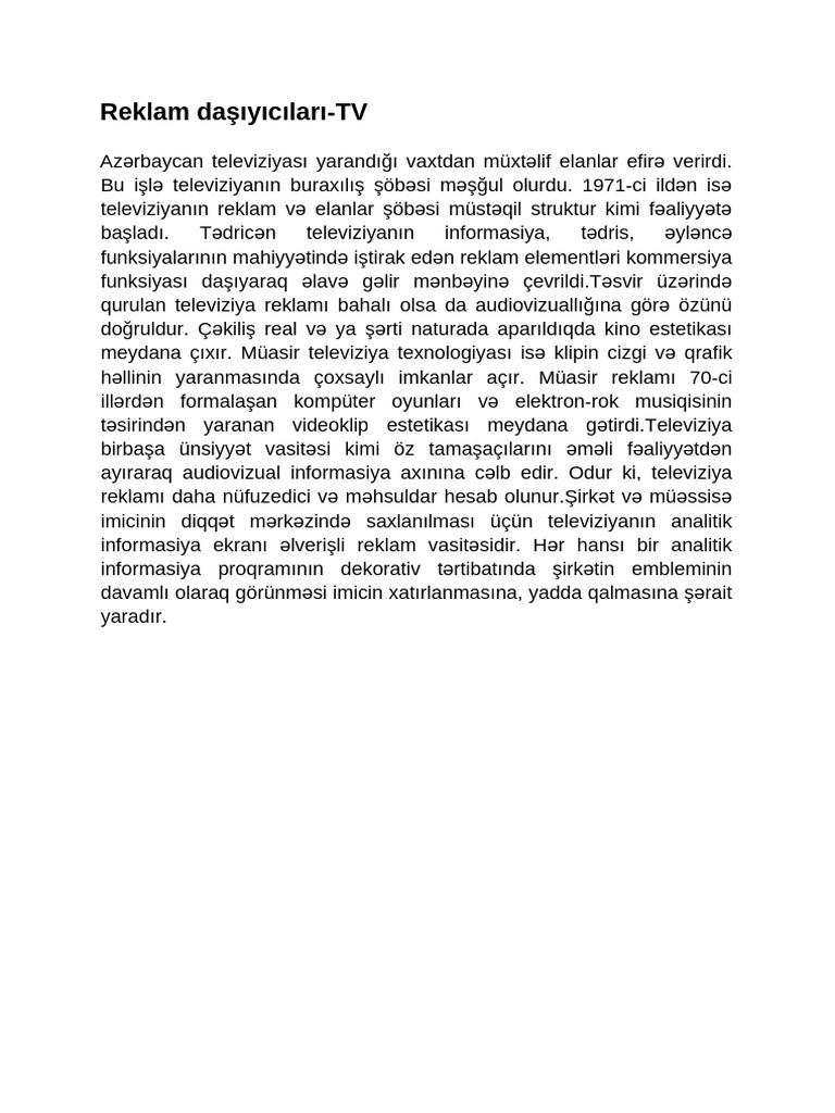 Reklam konspekt | PDF