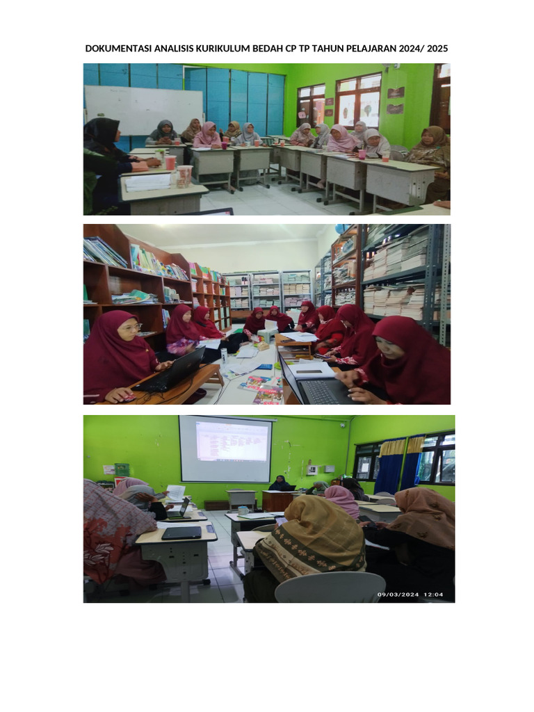 DOKUMENTASI ANALISIS KURIKULUM BEDAH CP TP TAHUN PELAJARAN 2024 | PDF