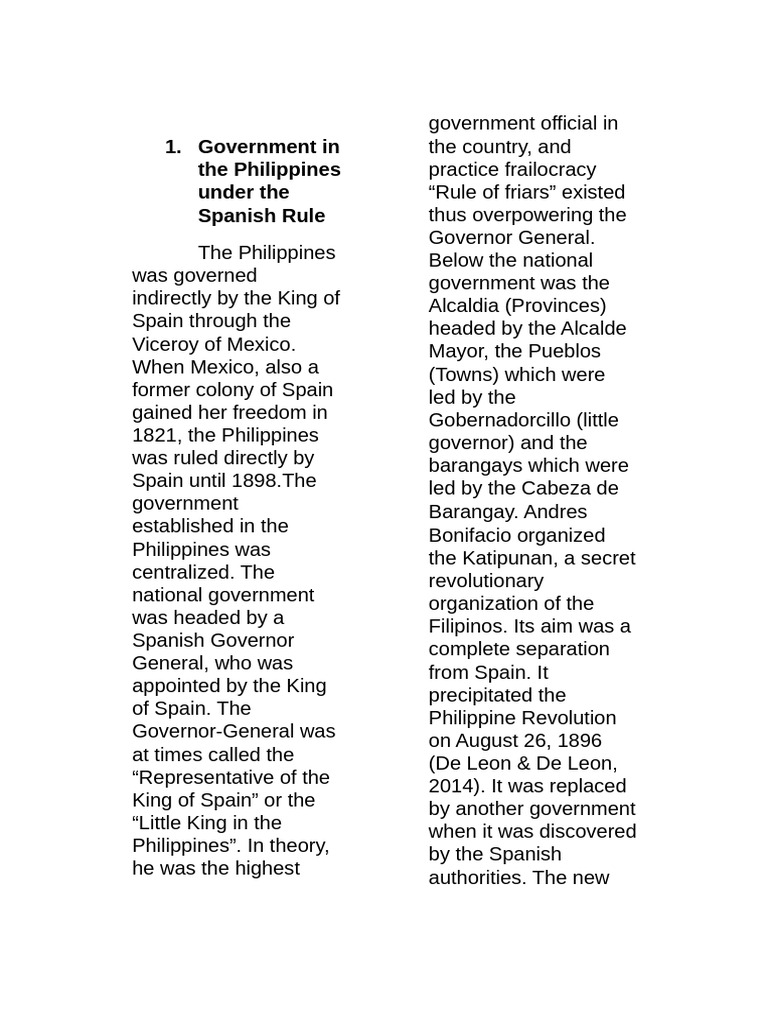 Evolution of Philippine Politics and Governance | PDF | President Of ...
