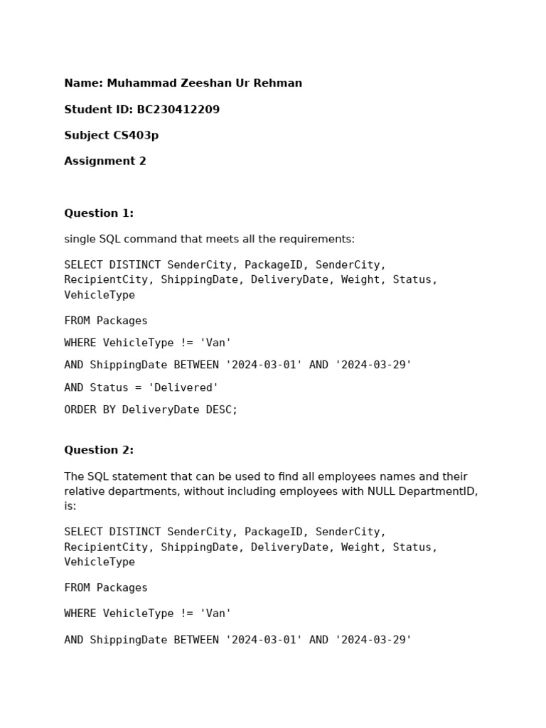 cs403p assignment 2 (2) | PDF