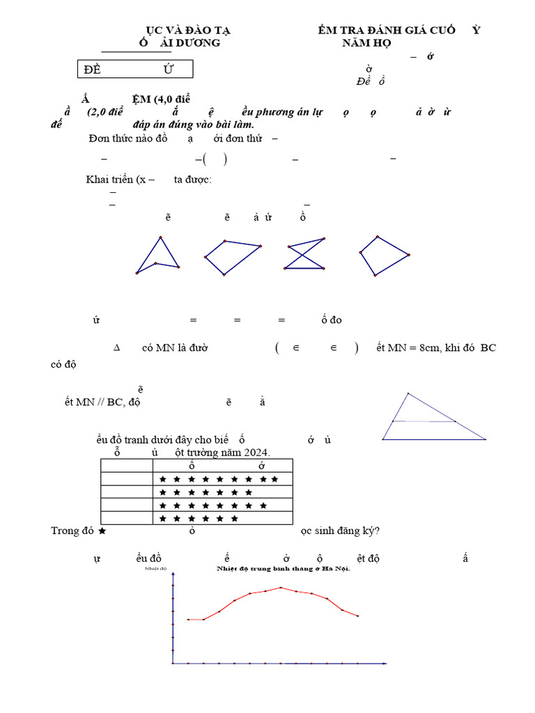 HDC - ĐỀ KT - TOAN 8 - CKI - 2024-2025 | PDF