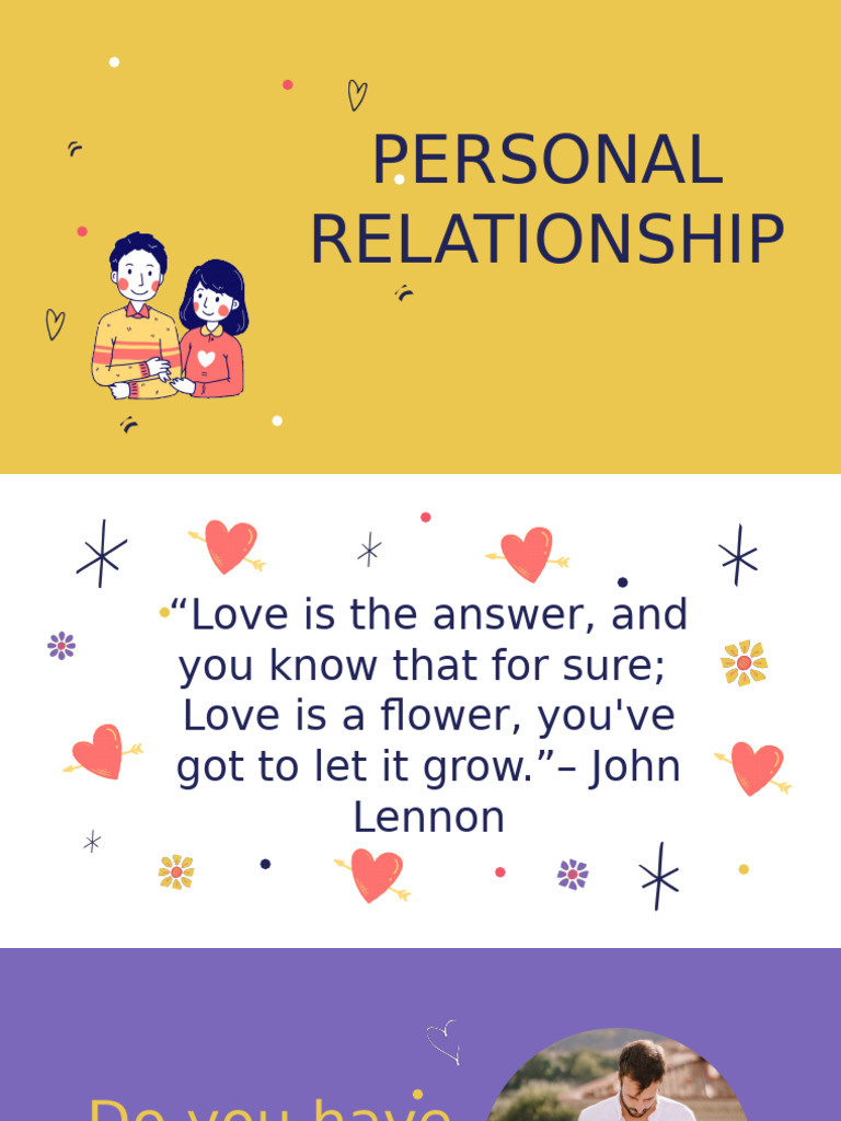 1. Personal Relationship | PDF
