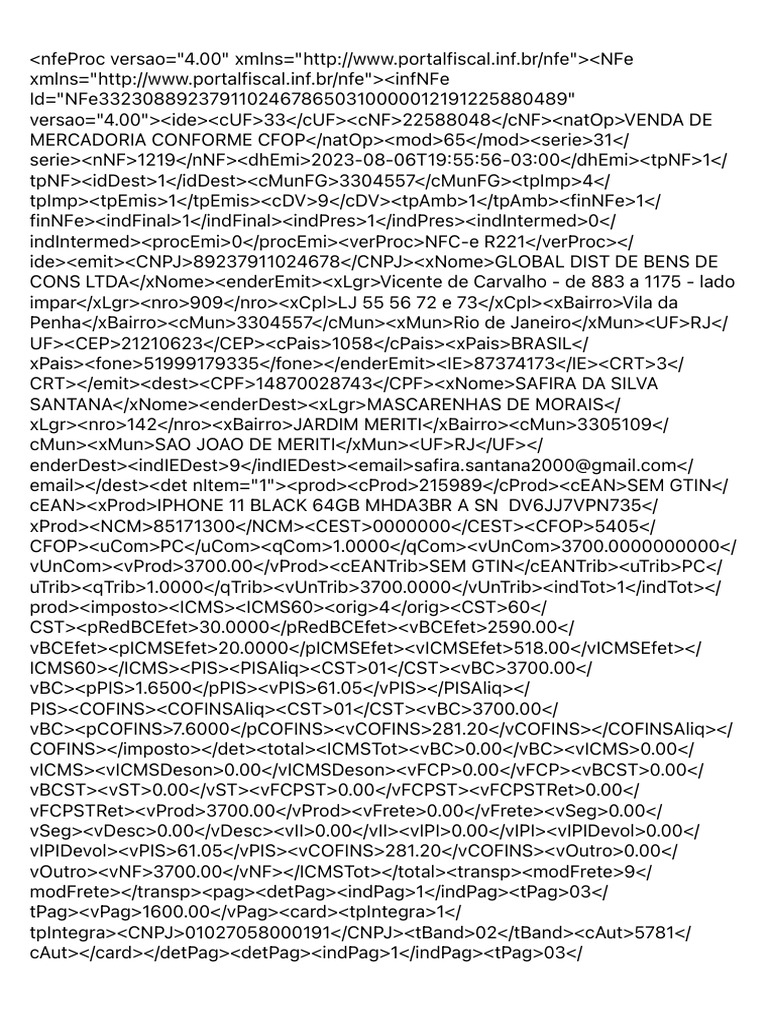 33230889237911024678650310000012191225880489-nfe.xml | PDF