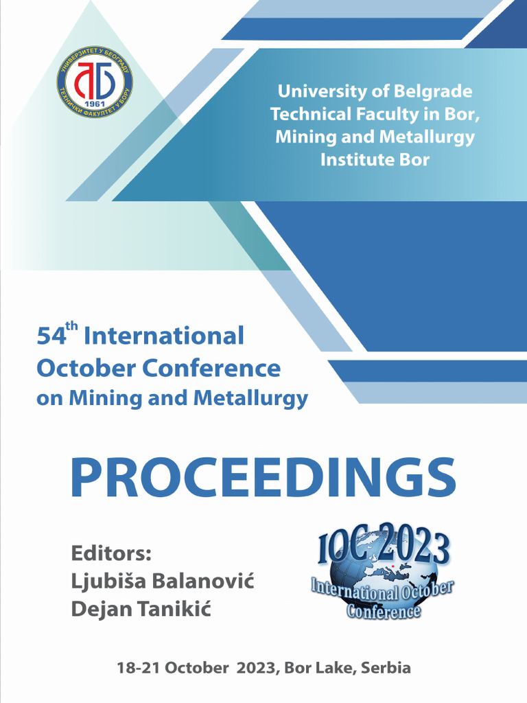 Proceedings IOC 2023 | PDF | Metals | Materials