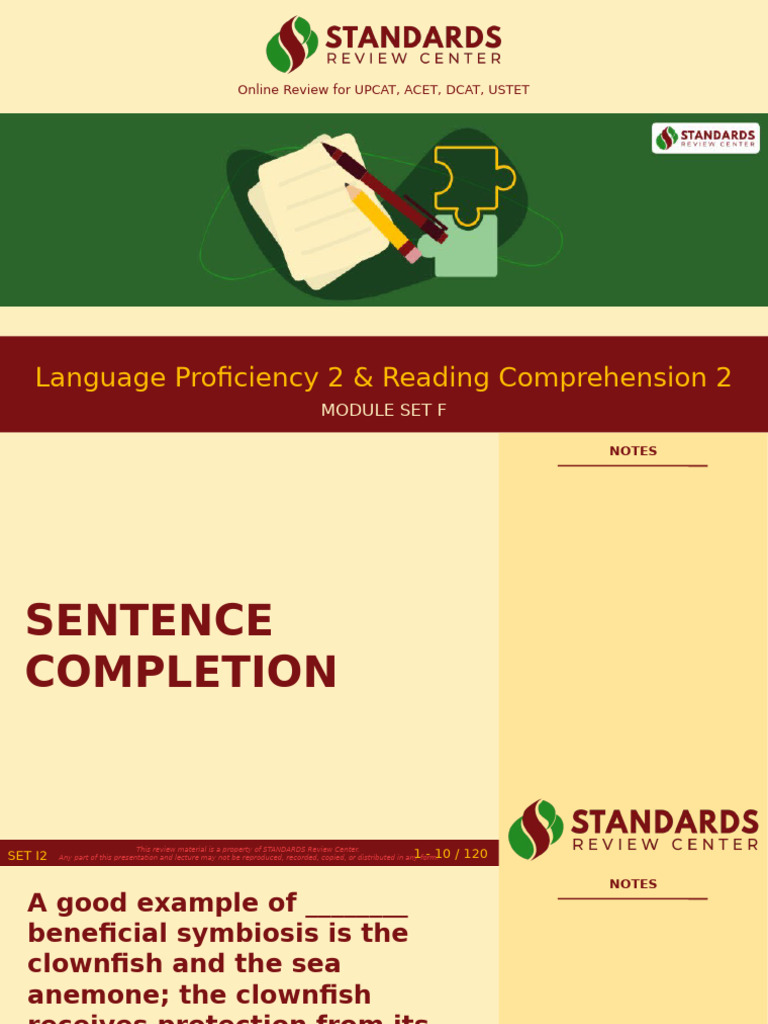 (REVISED) SRC Module F - Language Proficiency 2 - Reading Comprehension ...