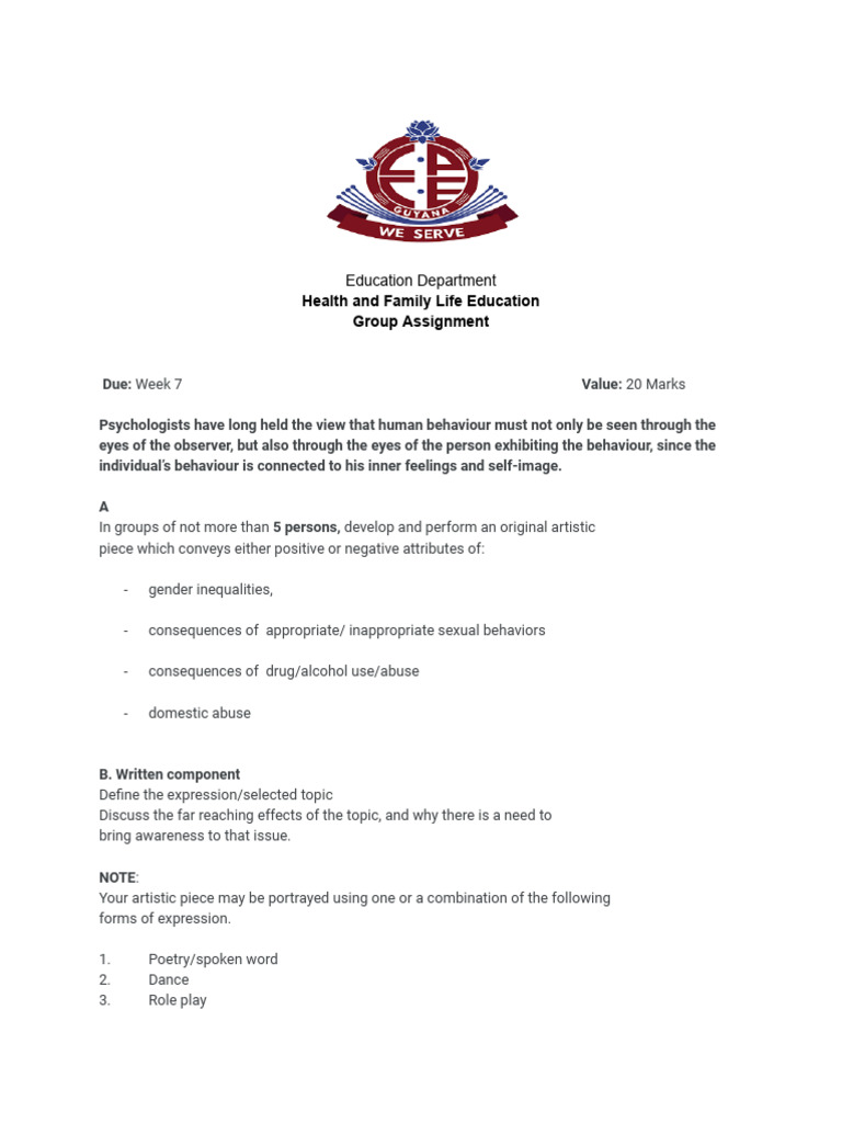 HFLE Humamistic Expression | PDF | Humanistic Psychology | Social ...