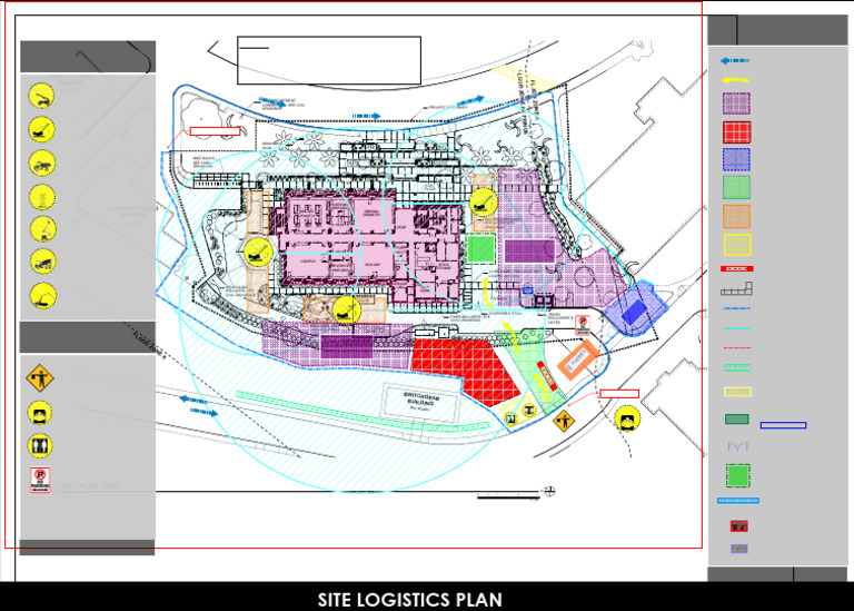 Site Logistics Plan - Elevate Template (Rev.1.1) | PDF | Crane (Machine ...