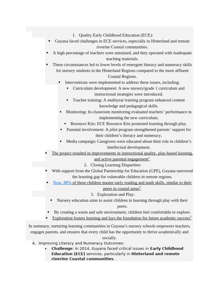 Quality Early Childhood Education (ECE) | PDF | Early Childhood ...