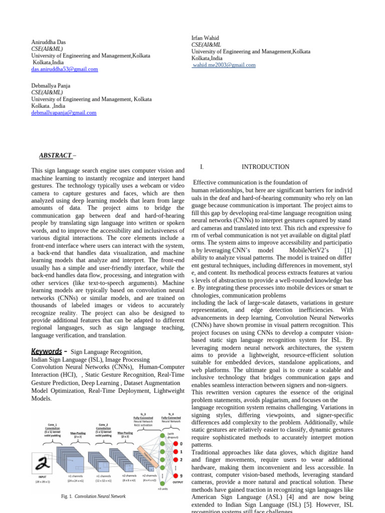 JOURNAL sign | PDF | Deep Learning | Sign Language
