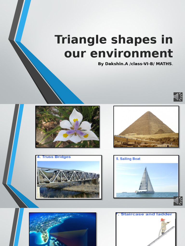 Triangle Shapes in Our Environment | PDF