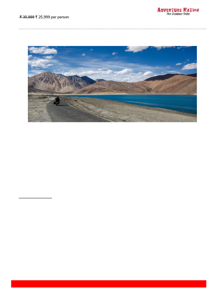 Srinagar To Manali Bike Trip Via Ladakh | PDF