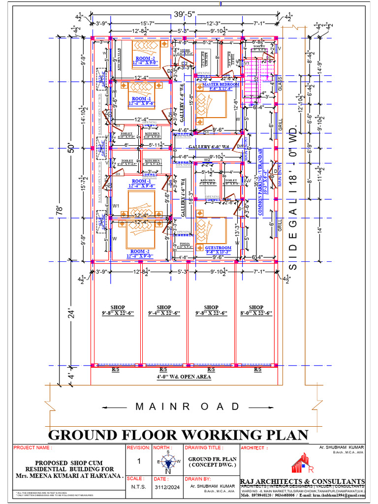 Mrs. MEENA KUMARI FINAL GROUND FLOOR WORKING PLAN 020125-1 | PDF | Queensland Heritage Register ...