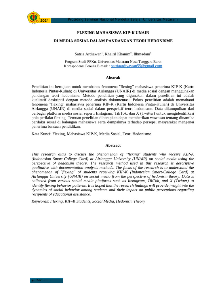 Artikel SEMNAS 2024 - Satria Ardiawan PPKN P | PDF