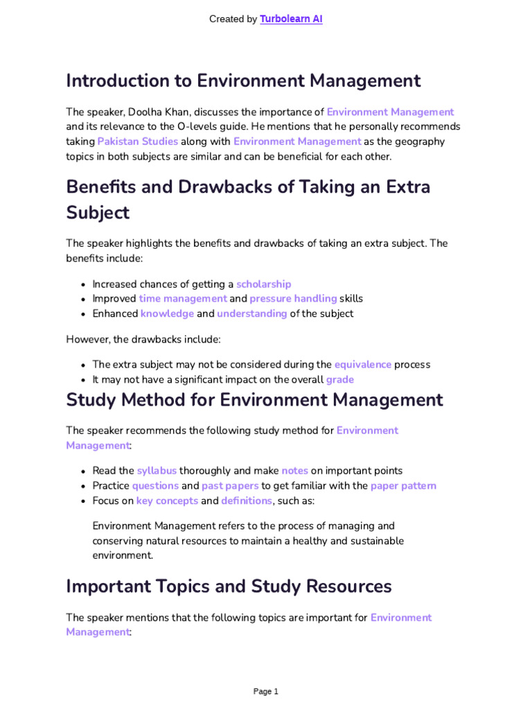 em notes | PDF | Environmental Resource Management | Eutrophication