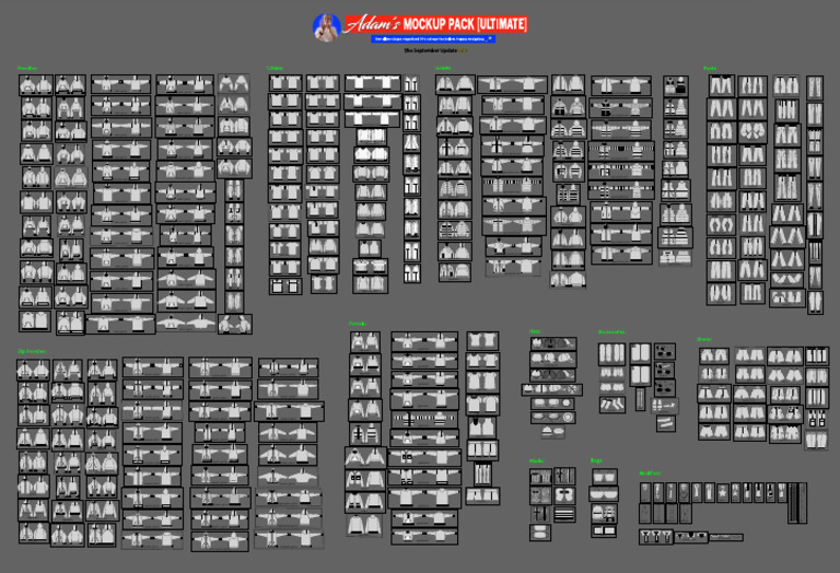 Adam's Mockup Pack Ultimate - Master AI - Ai | PDF | Shirt | Fashion